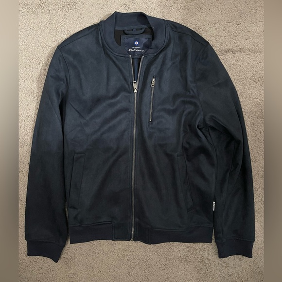 Ben Sherman | Jackets & Coats | Ben Sherman Dark Blue Suede Bomber ...